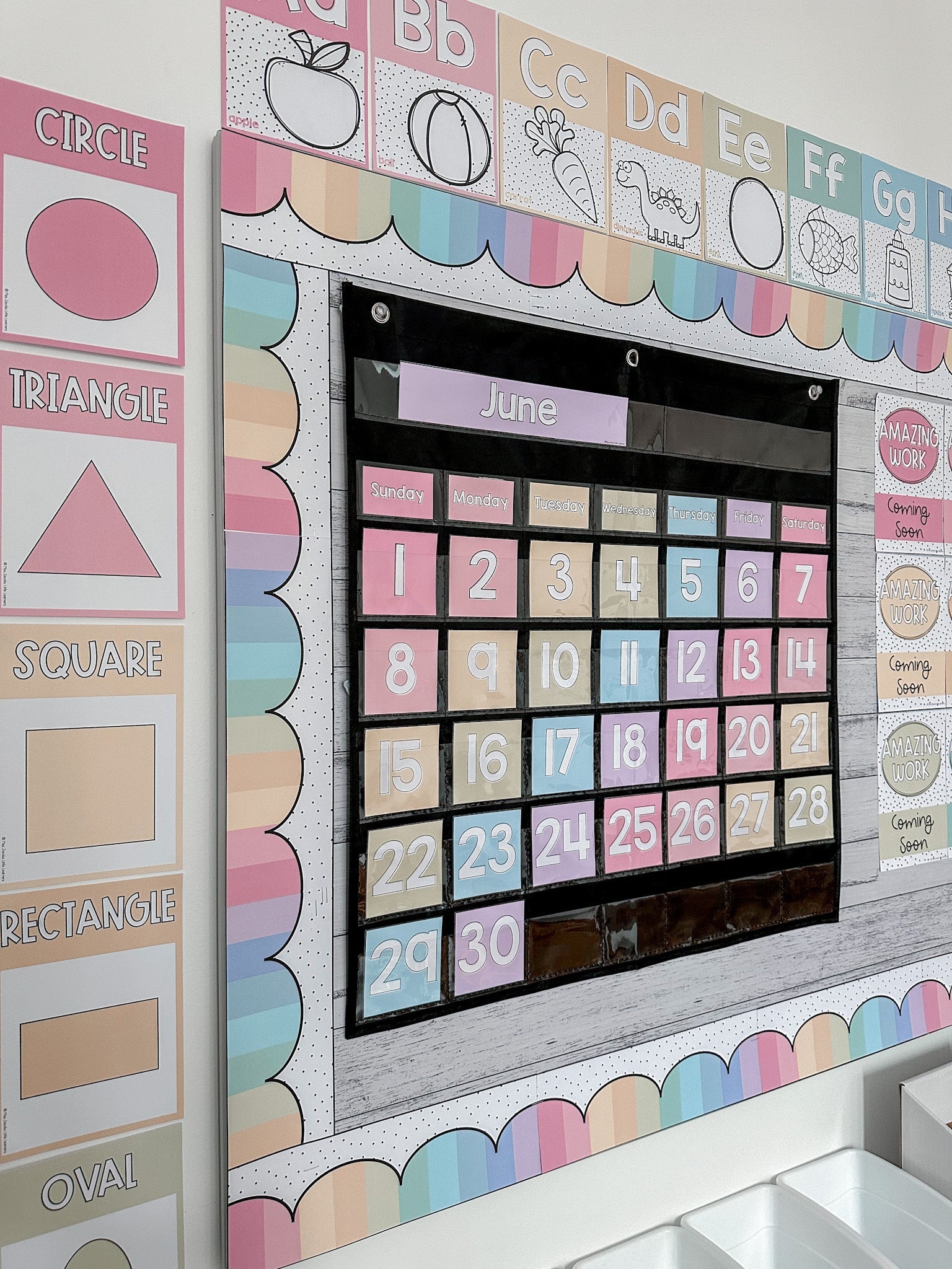 Bulletin Board Borders - Spotty Pastel Theme - Miss Jacobs