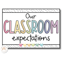 Classroom Rules and Expectations Posters - Spotty Pastel - MJLL ...