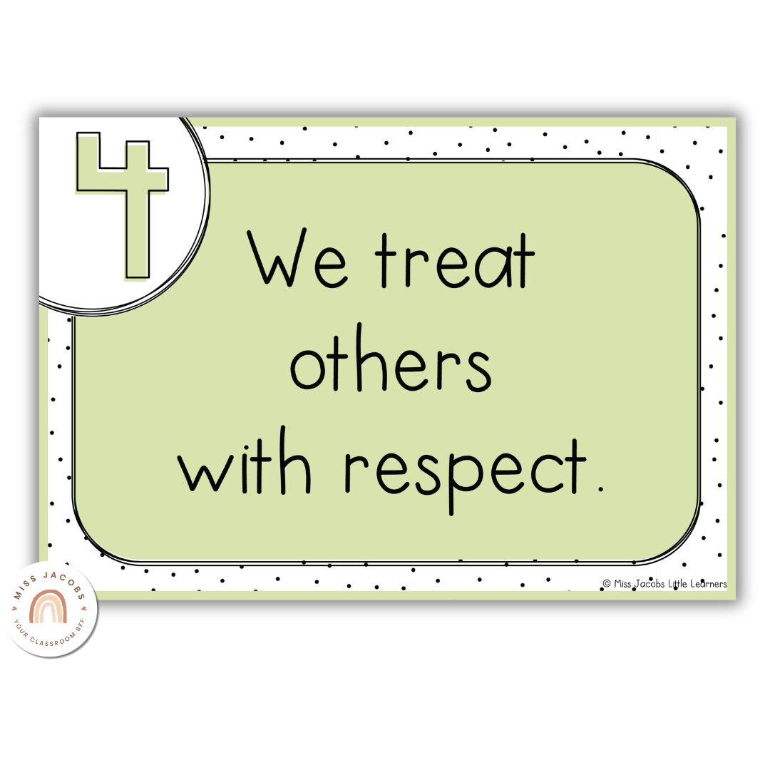 Classroom Rules and Expectations Posters - Spotty Pastel - MJLL ...