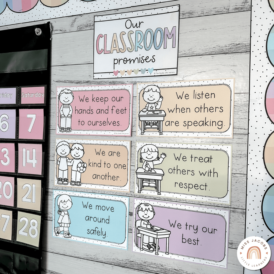 Classroom Rules and Expectations Posters - Spotty Pastel - MJLL ...