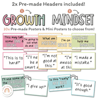 Growth Mindset Posters - Spotty Pastel Theme - Miss Jacobs - Default Title