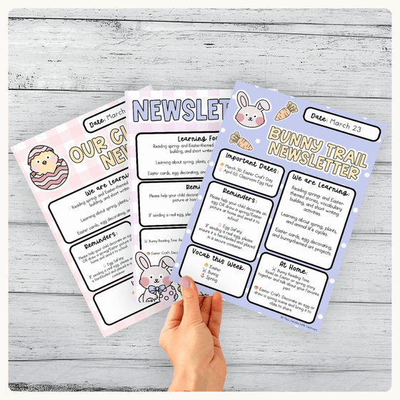 Spring and Easter Newsletters Templates - Miss Jacobs – Miss Jacobs ...