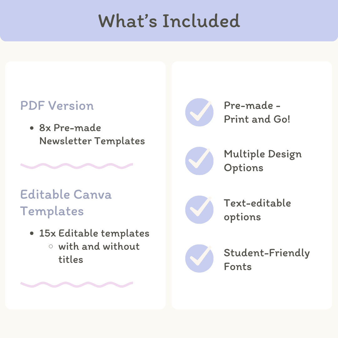 Spring and Easter Newsletters Templates - Miss Jacobs – Miss Jacobs ...