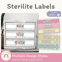 Sterilite 3-Drawer Labels - Spotty Pastel Theme - Miss Jacobs – Miss ...