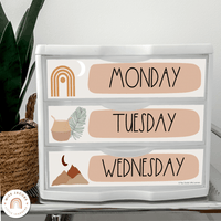 Sterilite Labels | Boho Vibes Desert Neutral