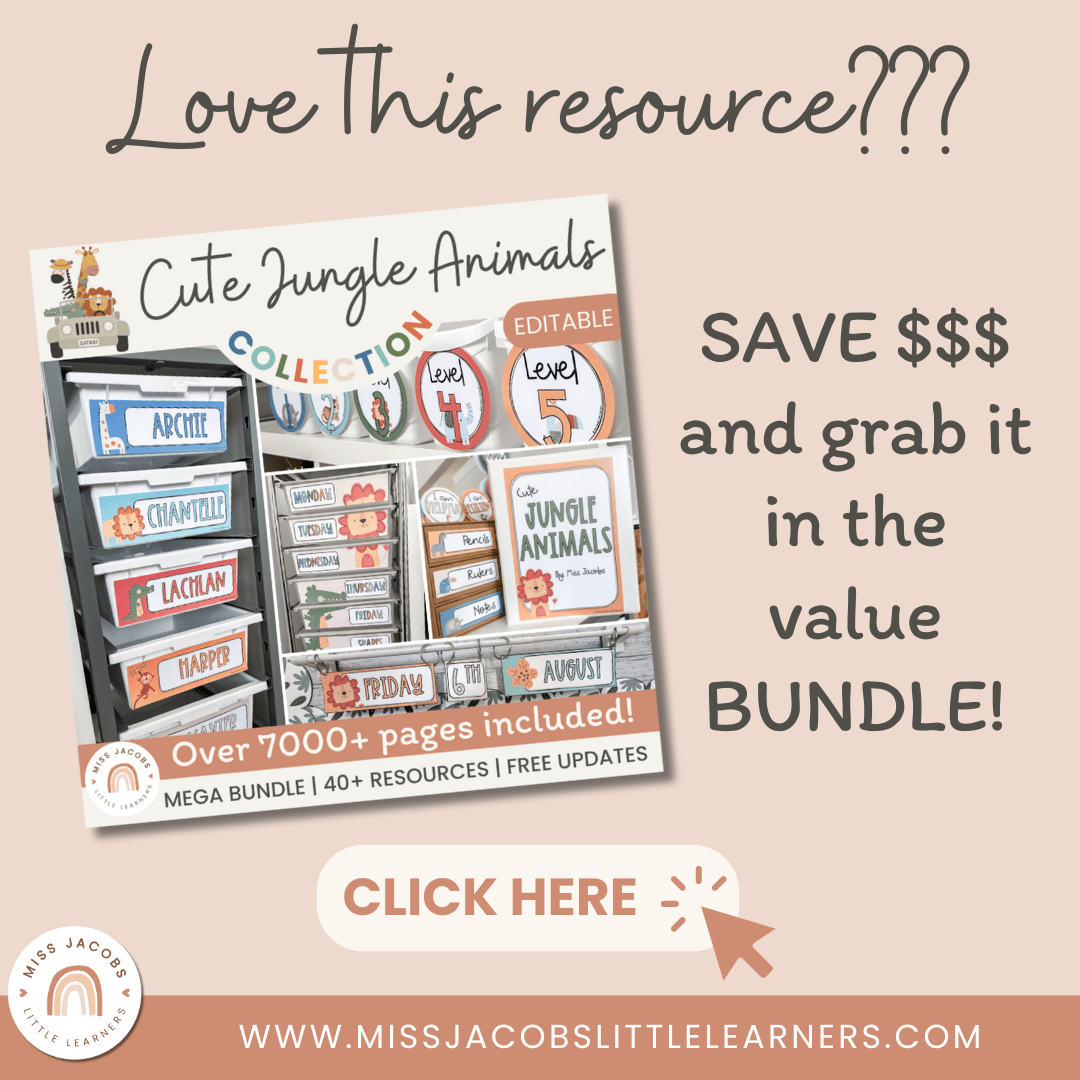 Sterilite Labels | Cute Jungle Animals