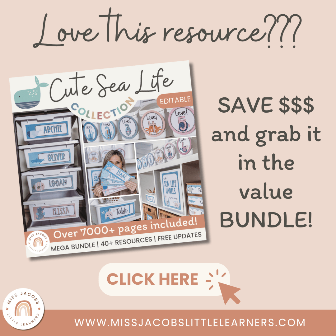 Sterilite Labels | Cute Sea Life