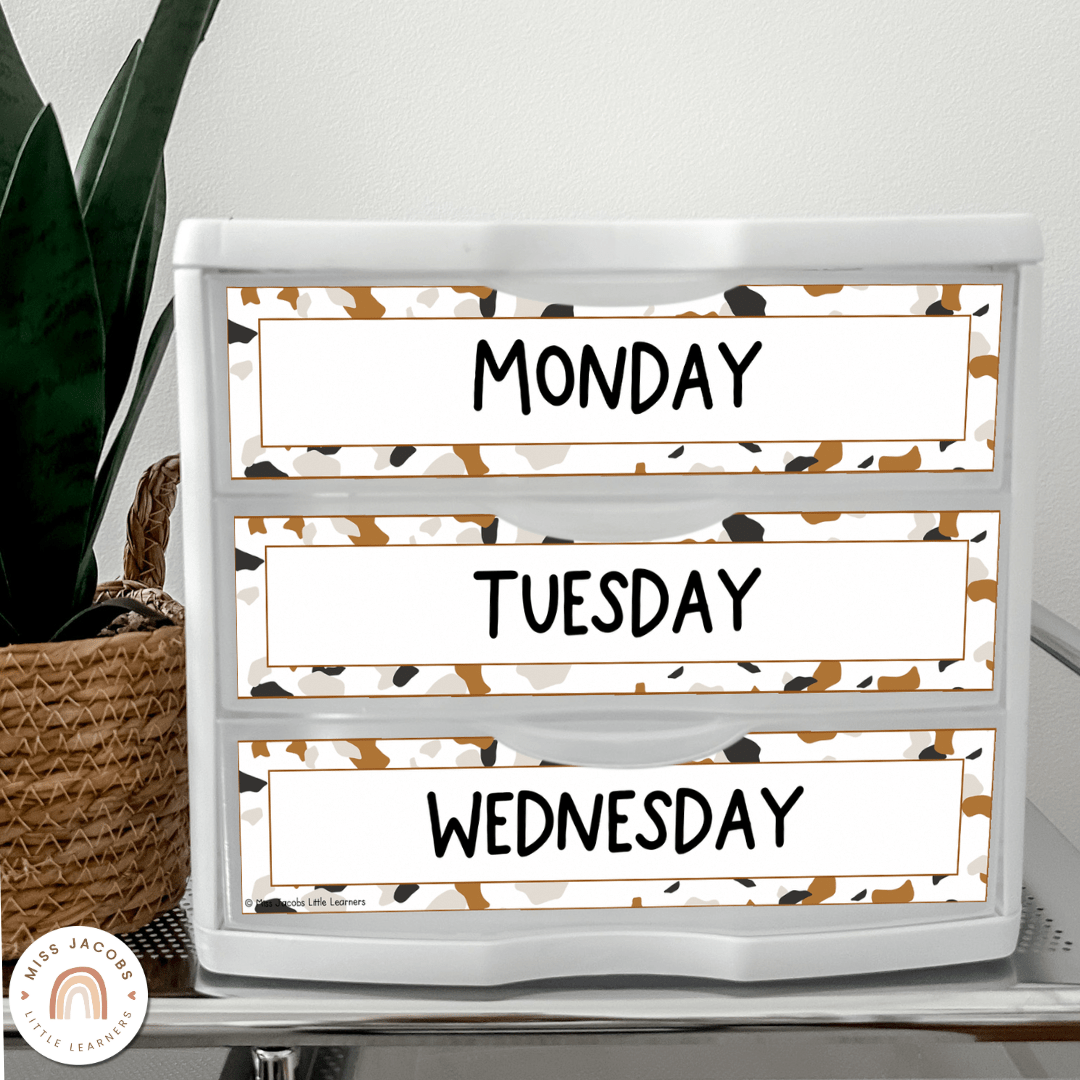 Sterilite Labels | Modern Jungle