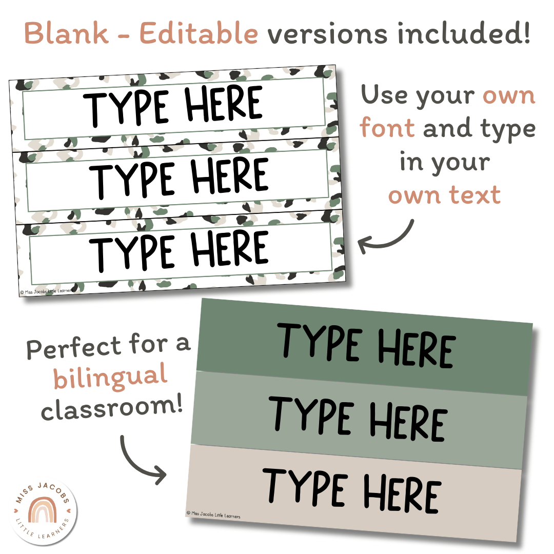 Sterilite Labels | Modern Jungle