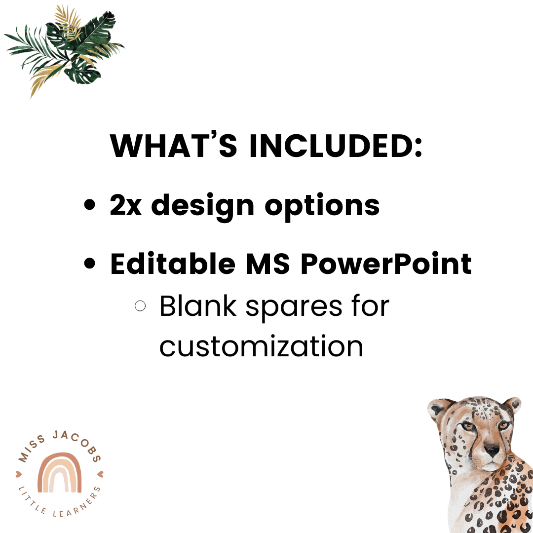 Sterilite Labels | Modern Jungle