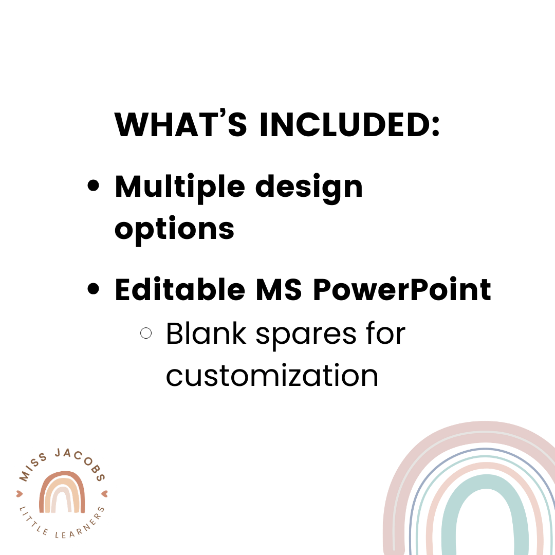 Sterilite Labels | Modern Rainbow Calm Colors