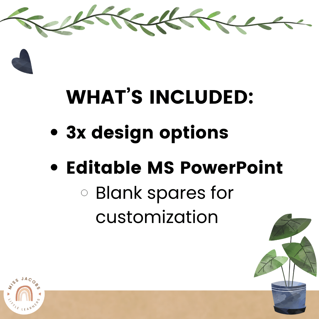 Sterilite Labels | Rustic Boho Plants