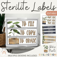 Sterilite Labels | Rustic Boho Plants