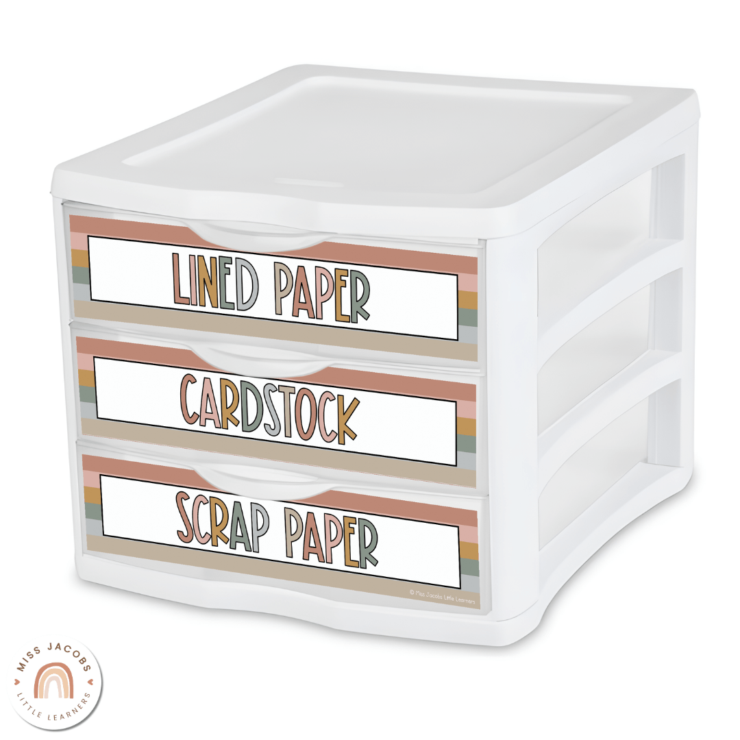 Sterilite Labels | Simply Boho