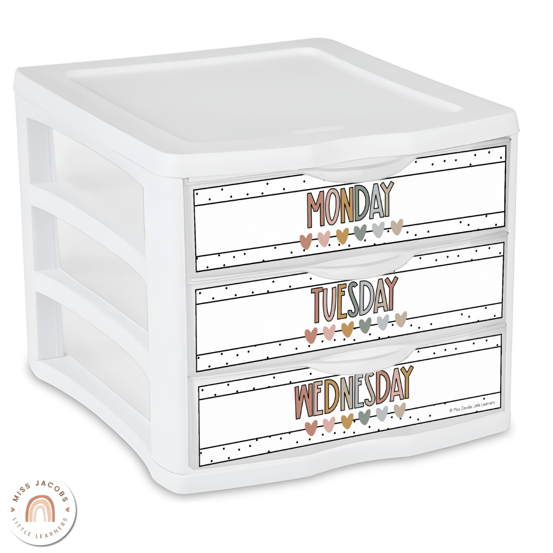 Sterilite Labels | Spotty Boho