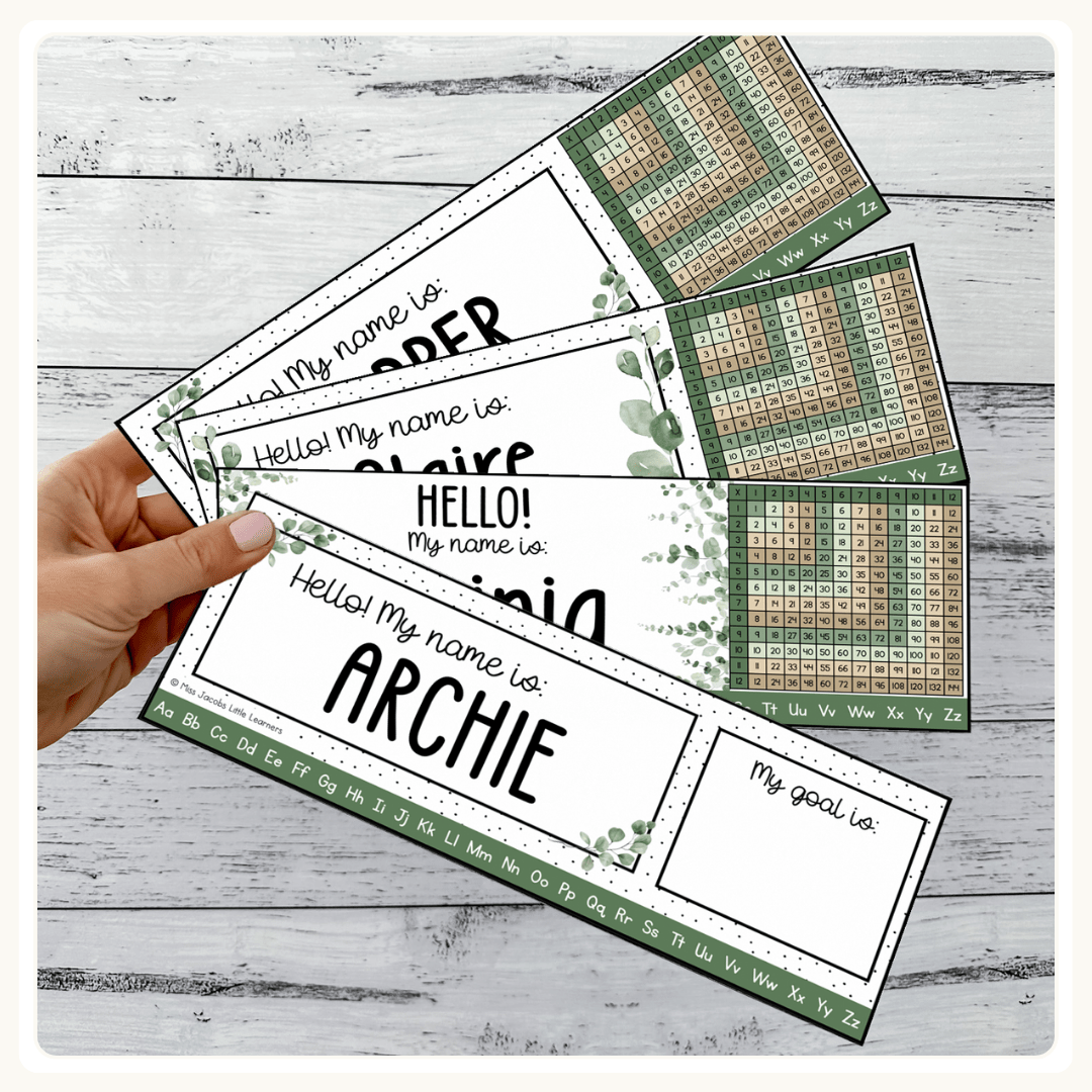 Student Name Tags – Page 2 – Miss Jacobs Little Learners