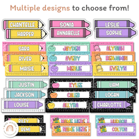 Student Desk Name Plates - Cutesy Classroom Theme - Miss Jacobs