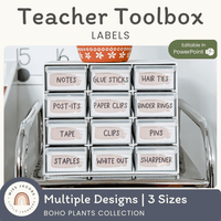 Teacher Toolbox Labels - Boho Plants Classroom Decor – Miss Jacobs ...