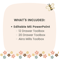 Teacher Toolbox Labels - Daisy Gingham Neutrals Decor – Miss Jacobs ...