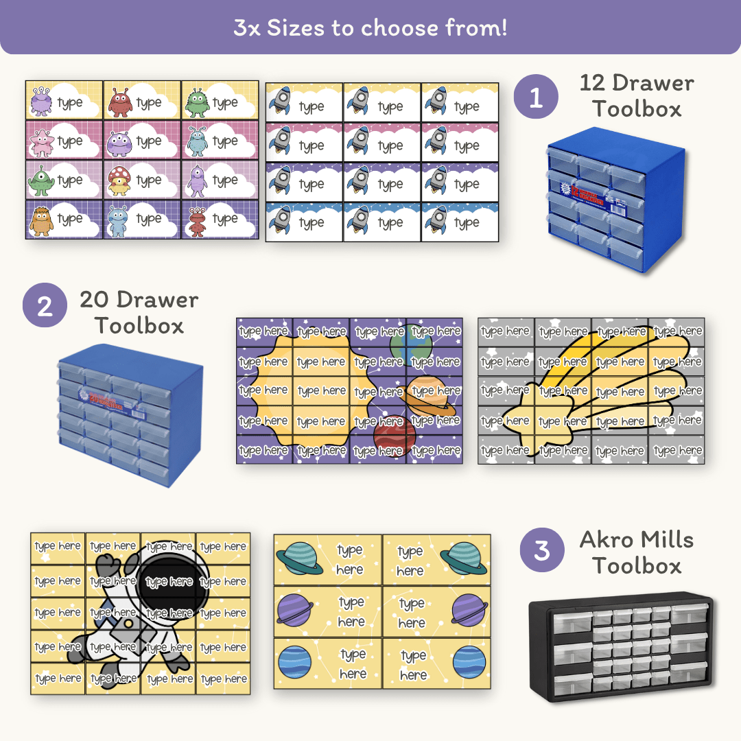 Teacher Toolbox Labels - Dreamy Space Classroom Decor - MJLL – Miss ...
