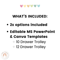 Teacher Trolley Labels for Rolling Cart - Spotty Pastel Theme - MJLL ...