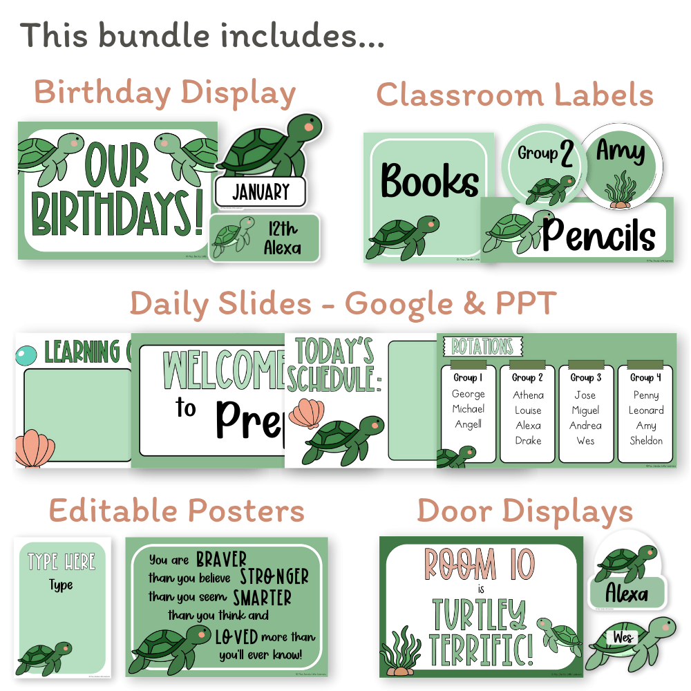 Classroom Essentials Decor Packs - Miss Jacobs Little Learners - Miss ...