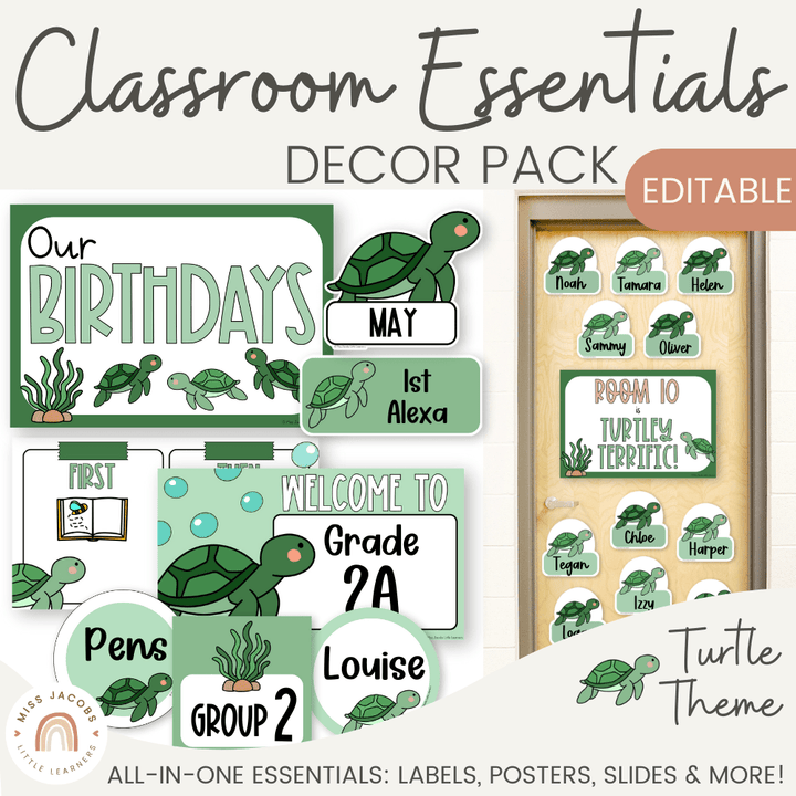 Classroom Essentials Decor Packs - Miss Jacobs Little Learners - Miss ...