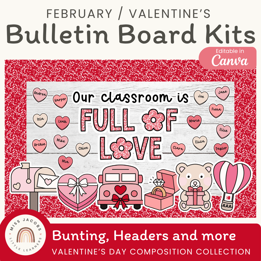 Valentine’s Day Bulletin Board Classroom Decorations & Crafts Ideas ...