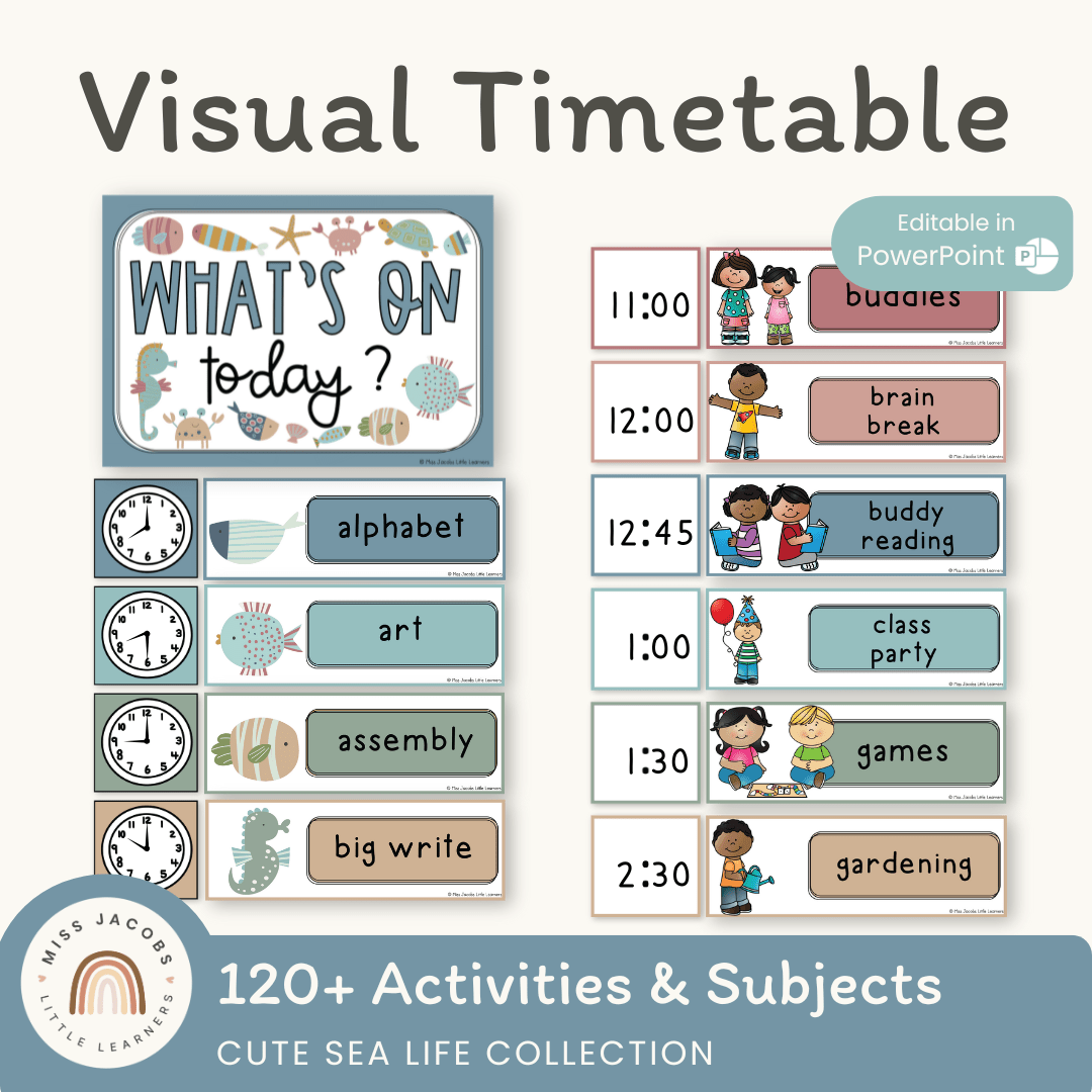 Visual Timetable – Miss Jacobs Little Learners