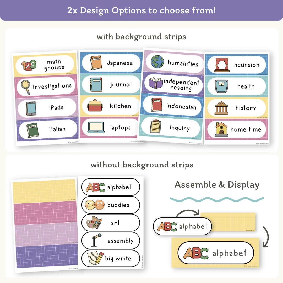 Visual Timetable Daily Schedule - Dreamy Space Classroom Decor – Miss ...