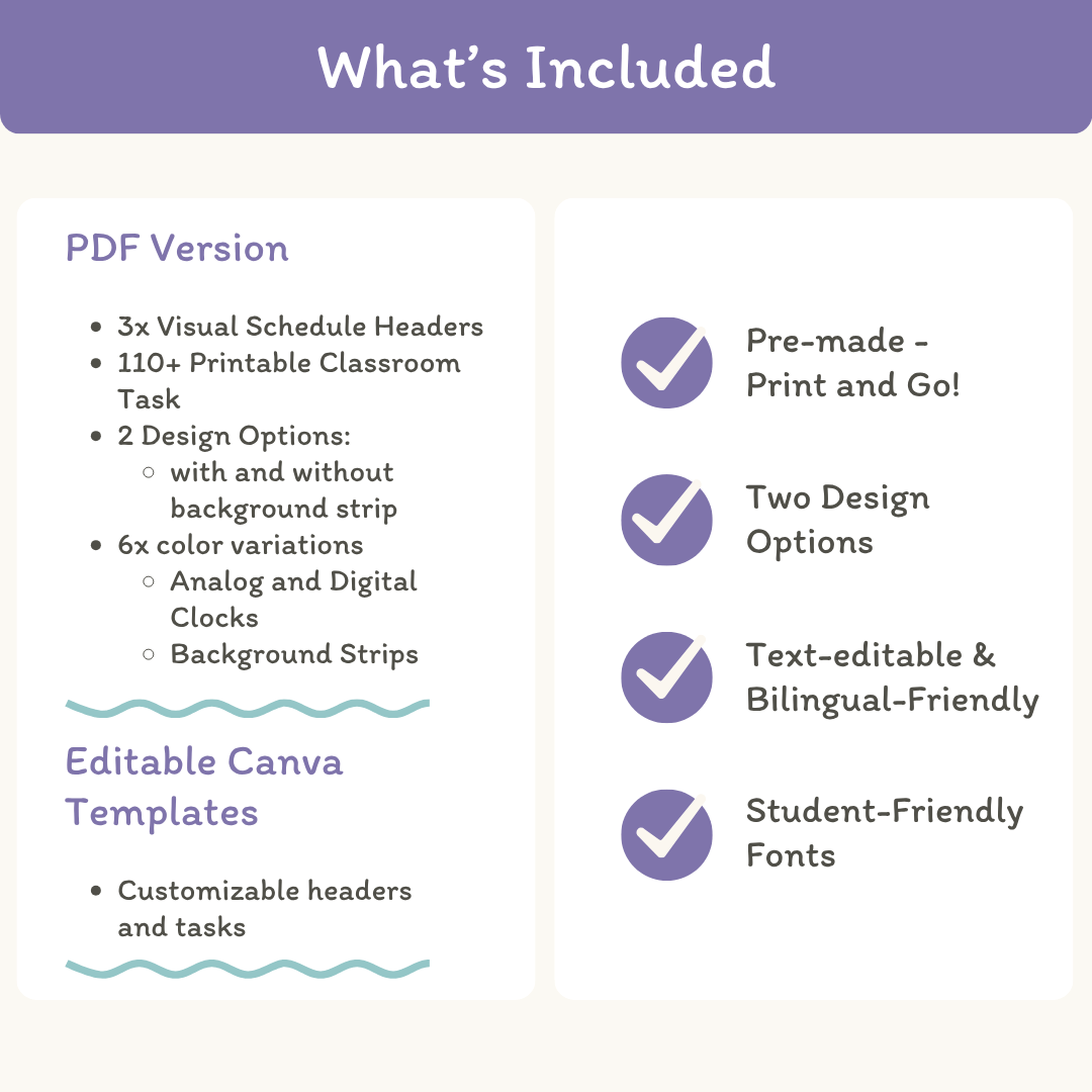 Visual Timetable Daily Schedule - Dreamy Space Classroom Decor
