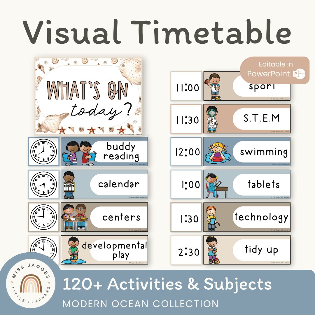 Visual Timetable – Miss Jacobs Little Learners