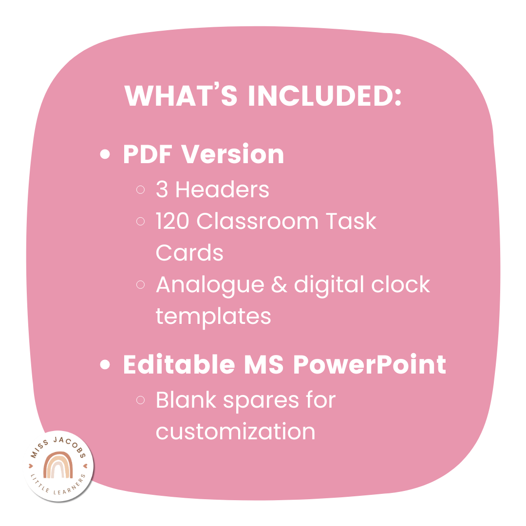 Visual Timetable Daily Schedule - Simply Pastel Classroom Decor