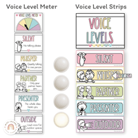 Voice Level Display | PASTELS Classroom Decor