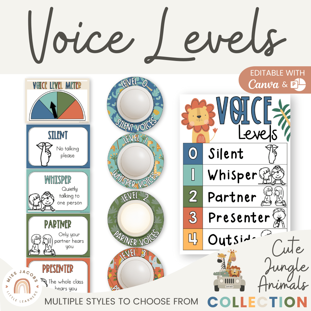 Voice Levels Chart - Miss Jacobs Little Learners - Miss Jacobs Little ...