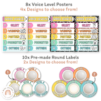Voice Levels Chart - Cutesy Composition Notebook Decor – Miss Jacobs ...