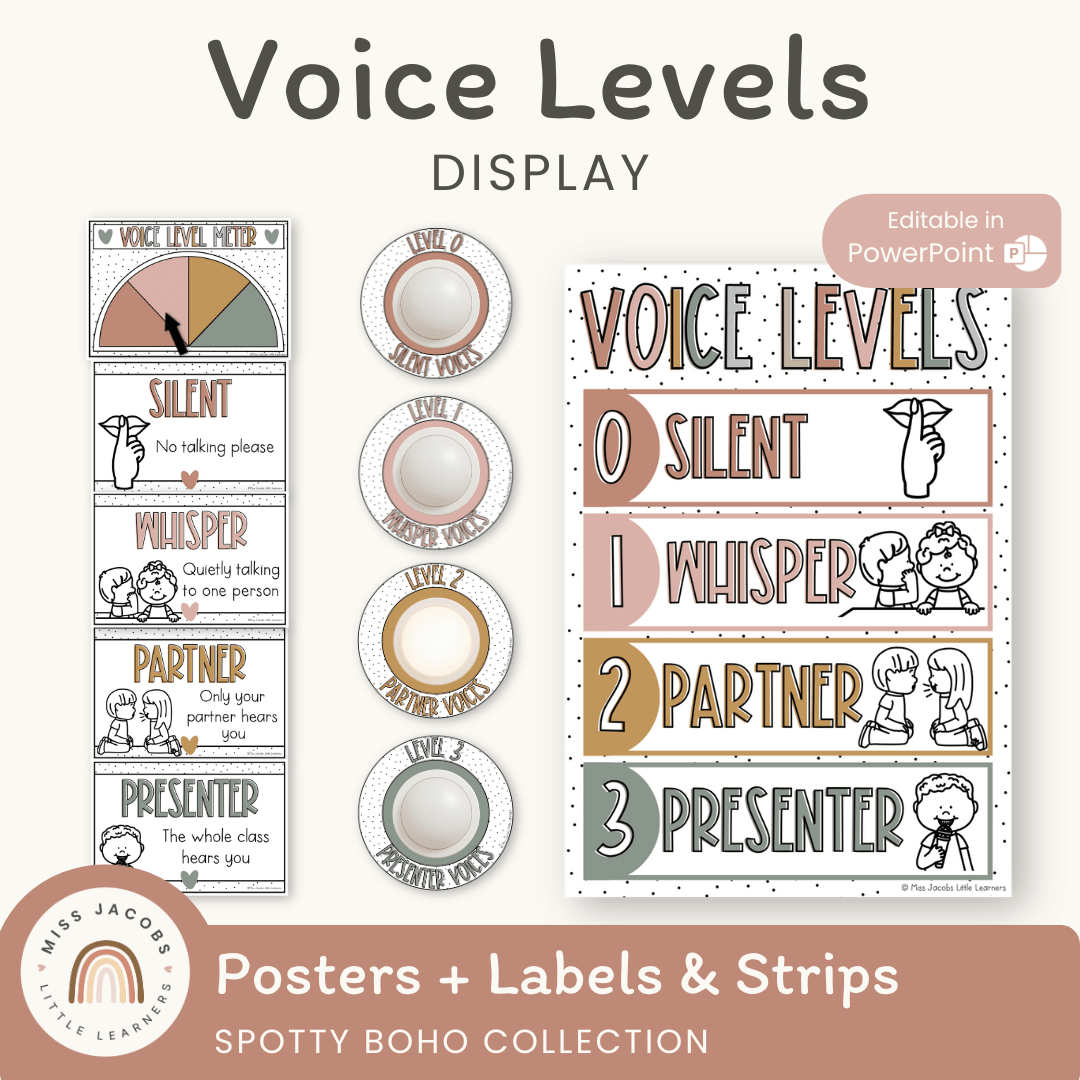 Voice Levels Chart - Miss Jacobs Little Learners