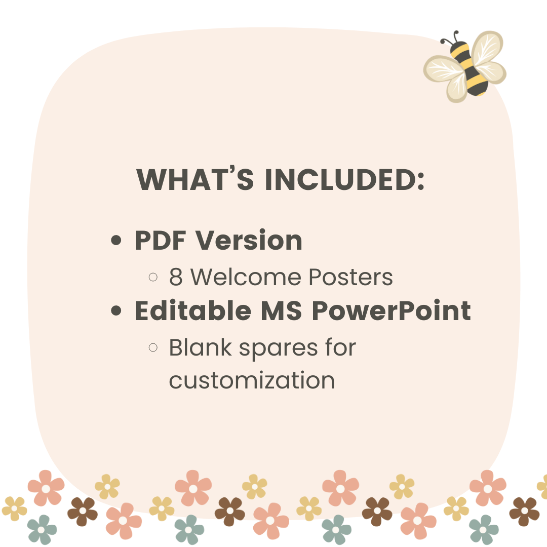 Welcome Sign - Daisy Gingham Neutrals Decor