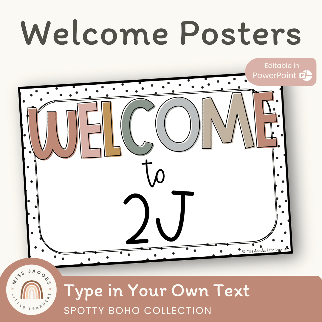 Classroom Welcome Sign – Miss Jacobs Little Learners