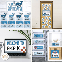 Whale Theme Classroom Essentials Decor Pack - Miss Jacobs – Miss Jacobs ...