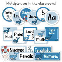 Whale Theme Classroom Essentials Decor Pack - Miss Jacobs – Miss Jacobs ...