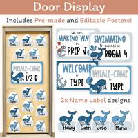 Whale Theme Classroom Essentials Decor Pack - Miss Jacobs – Miss Jacobs ...