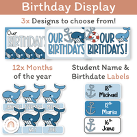 Whale Theme Classroom Essentials Decor Pack - Miss Jacobs – Miss Jacobs ...