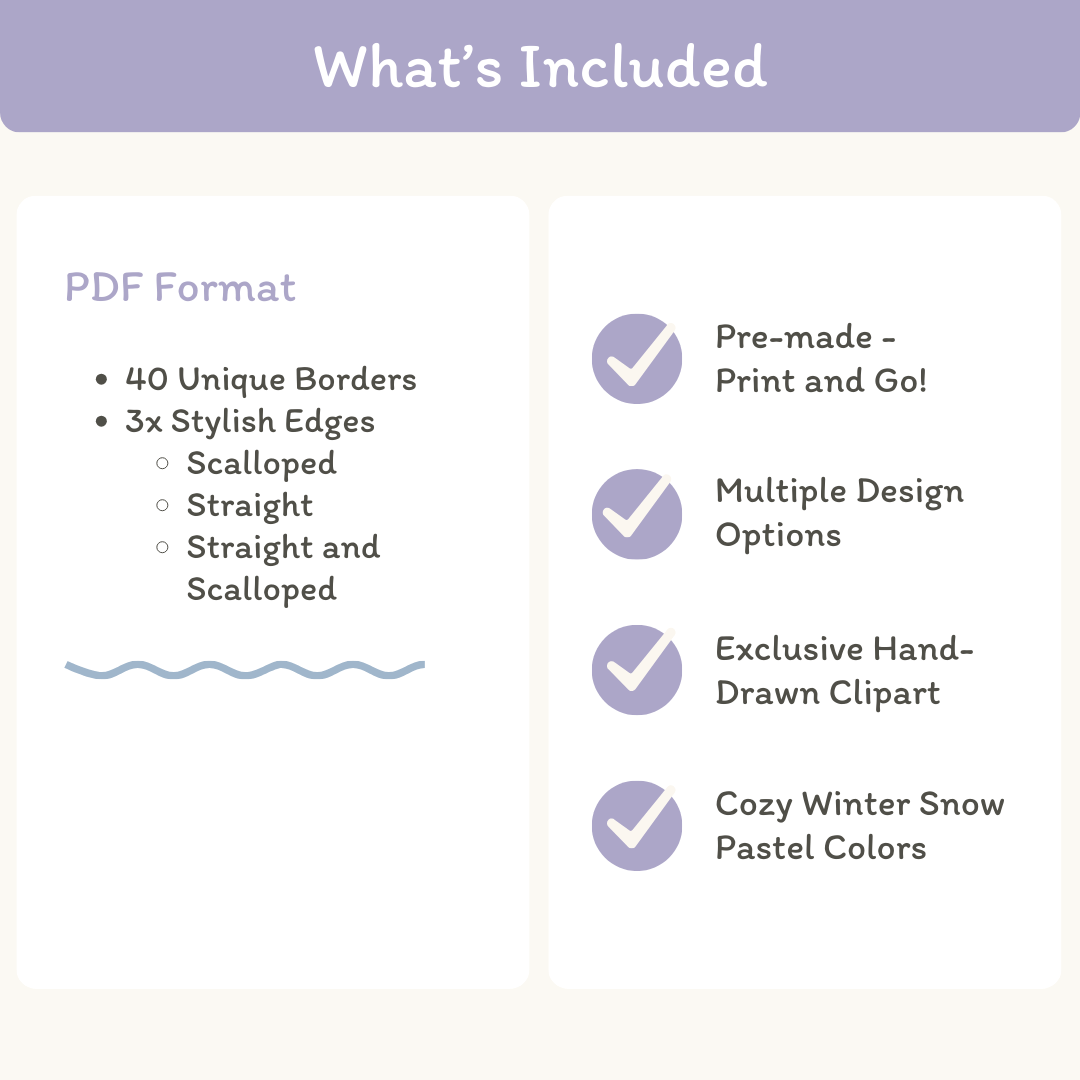 Winter Bulletin Board Borders - Composition Notebook - MJLL – Miss ...