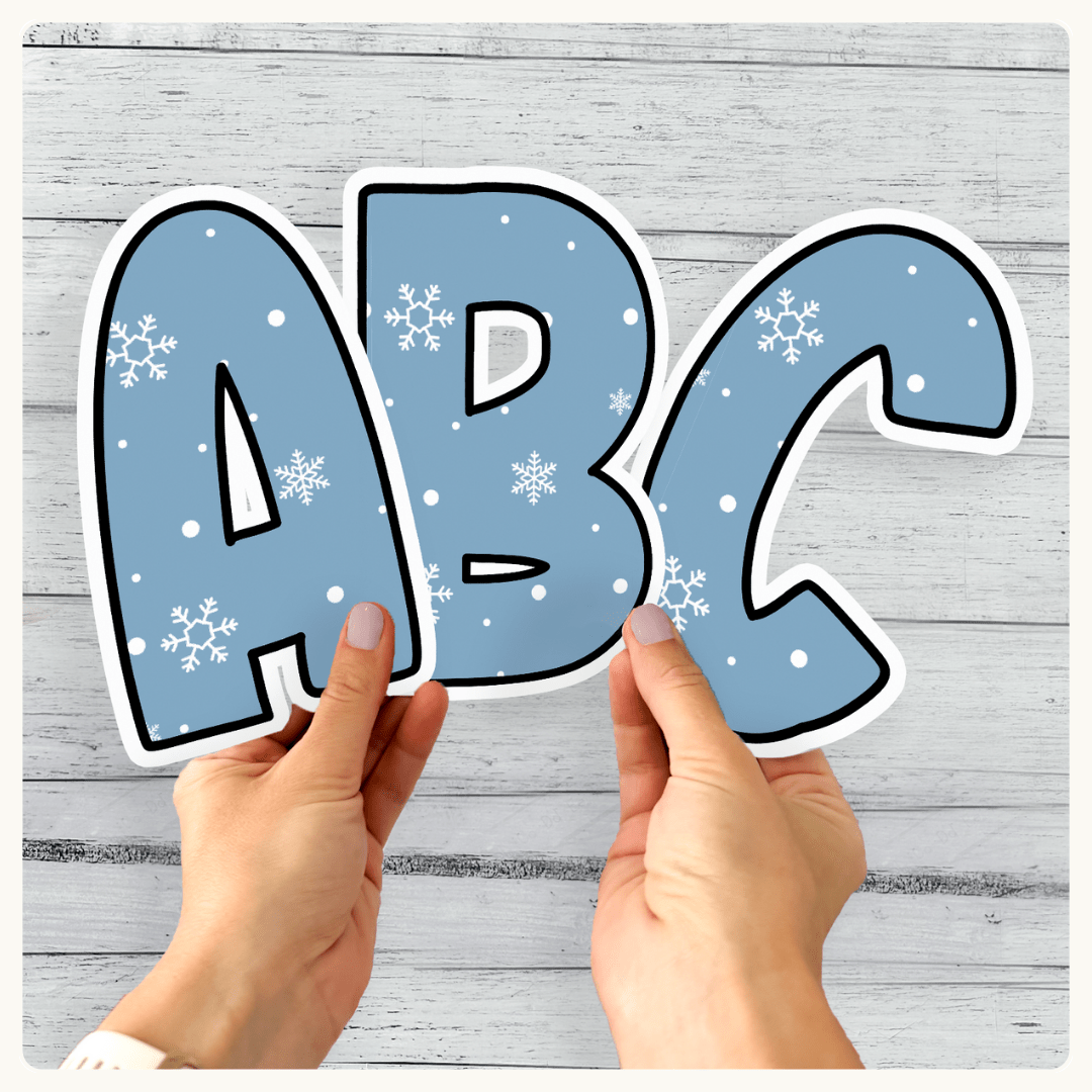 Winter Wonderland Bulletin Board Letters Classroom Decor - MJLL – Miss ...