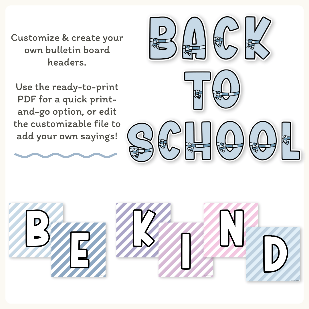 Winter Wonderland Bulletin Board Letters Classroom Decor - MJLL – Miss ...