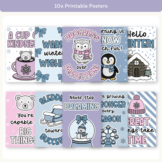 Winter Wonderland Classroom Posters - Miss Jacobs – Miss Jacobs Little ...