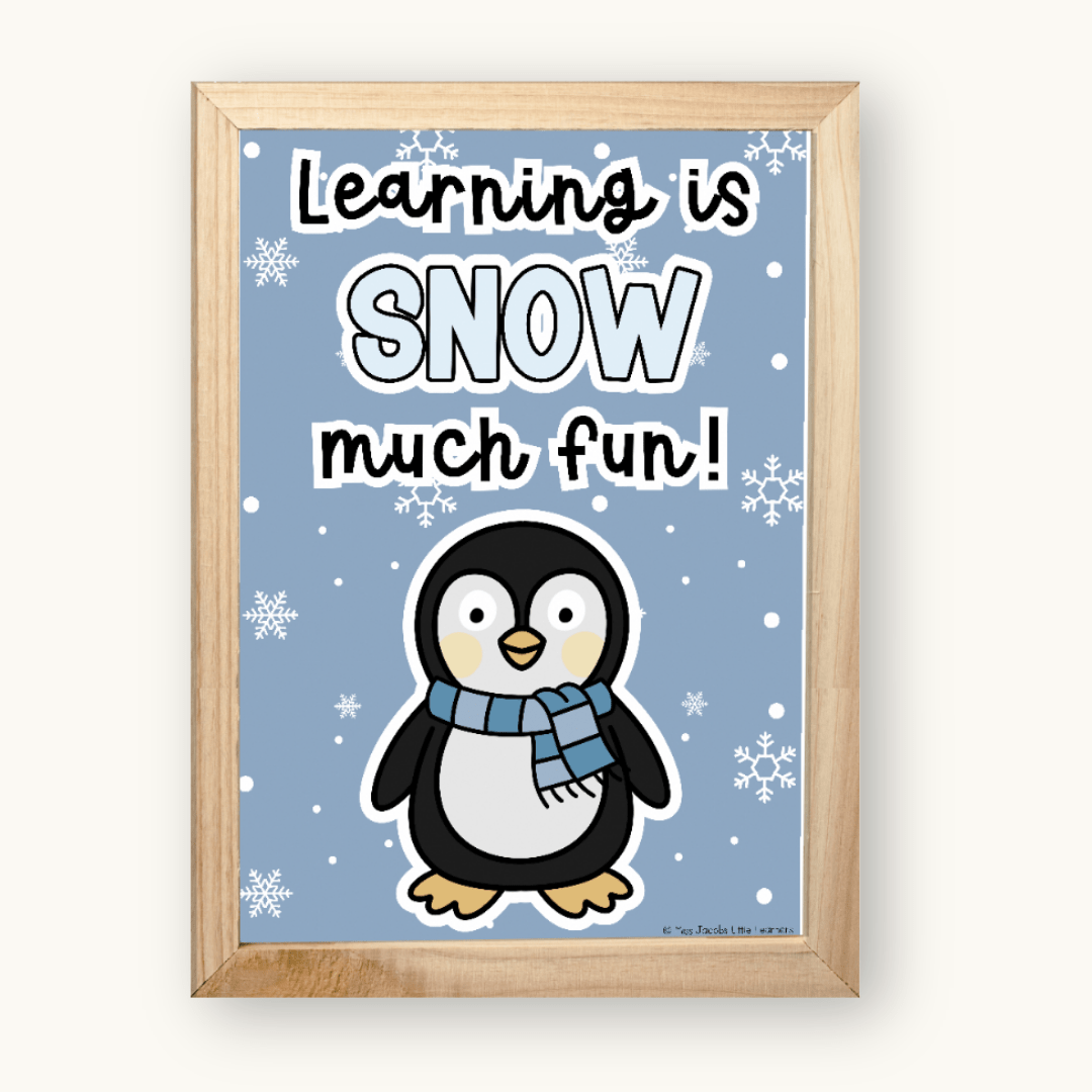 Winter Wonderland Classroom Posters - Miss Jacobs – Miss Jacobs Little ...