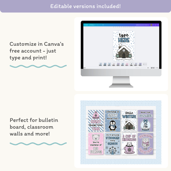 Winter Wonderland Classroom Posters - Miss Jacobs