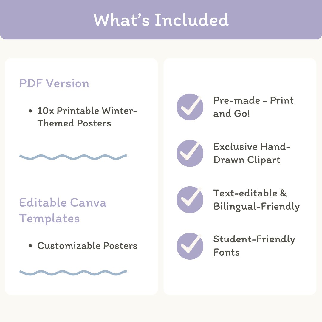 Winter Wonderland Classroom Posters - Miss Jacobs – Miss Jacobs Little ...